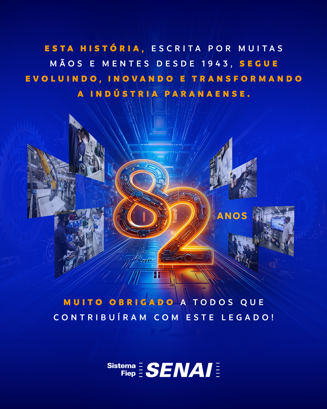 Senai Paraná completa 82 anos impulsionando o desenvolvimento da indústria - Senai Paraná ...